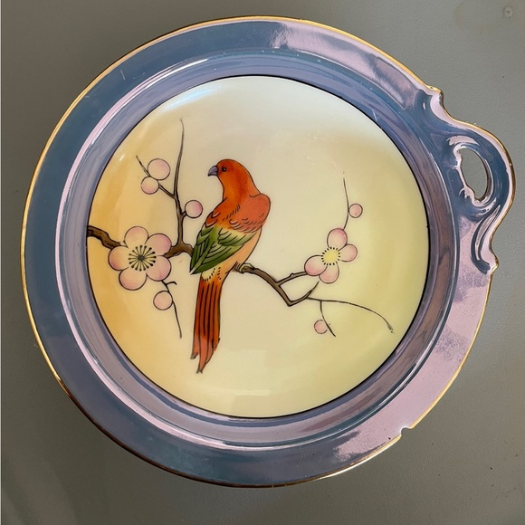 Noritake | Accents | Vintage Small Blue Noritake Plate With Gold Rim ...